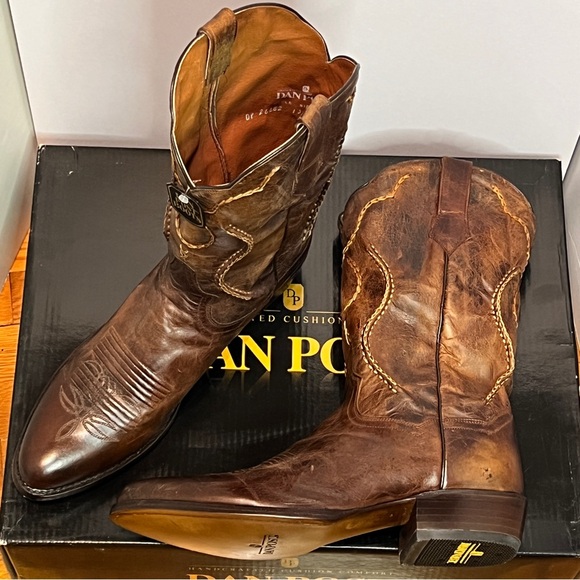 Dan Post | Shoes | Dan Post Mens Albany Tan Leather Western Cowboy ...